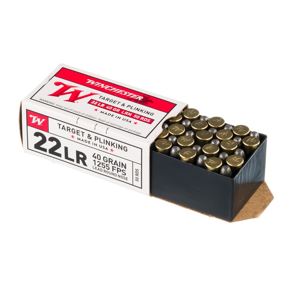 Winchester USA .22LR Ammuntion 50 Rounds LRN 40 Grain [FC-20892104853]