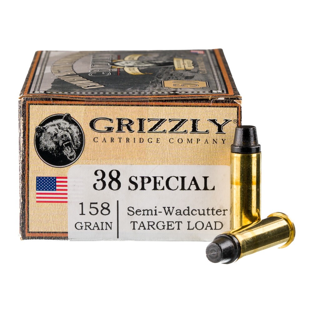 Grizzly Cartridge Cowboy .38 Spl, 158gr SWC, 50 Rds [FC-815152011329]