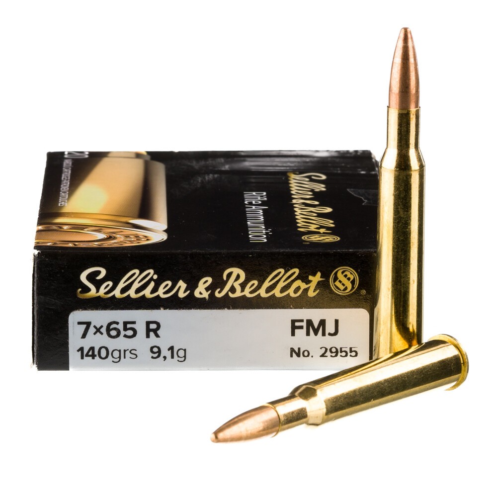 Sellier & Bellot 7x65R Ammo 140gr FMJ 20 Rounds [FC-8590690331253]