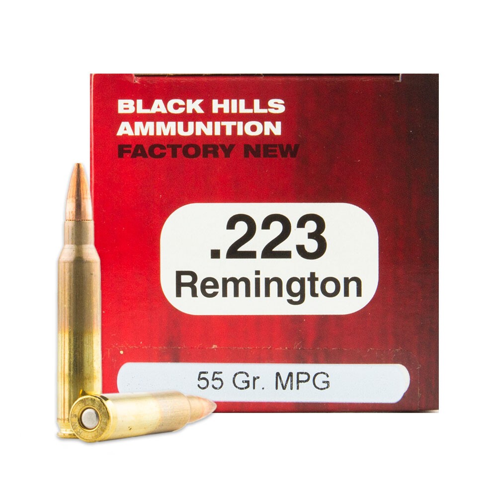 Black Hills .223 Remington Ammunition 50 Rounds MPG Frangible HP 55 Grain