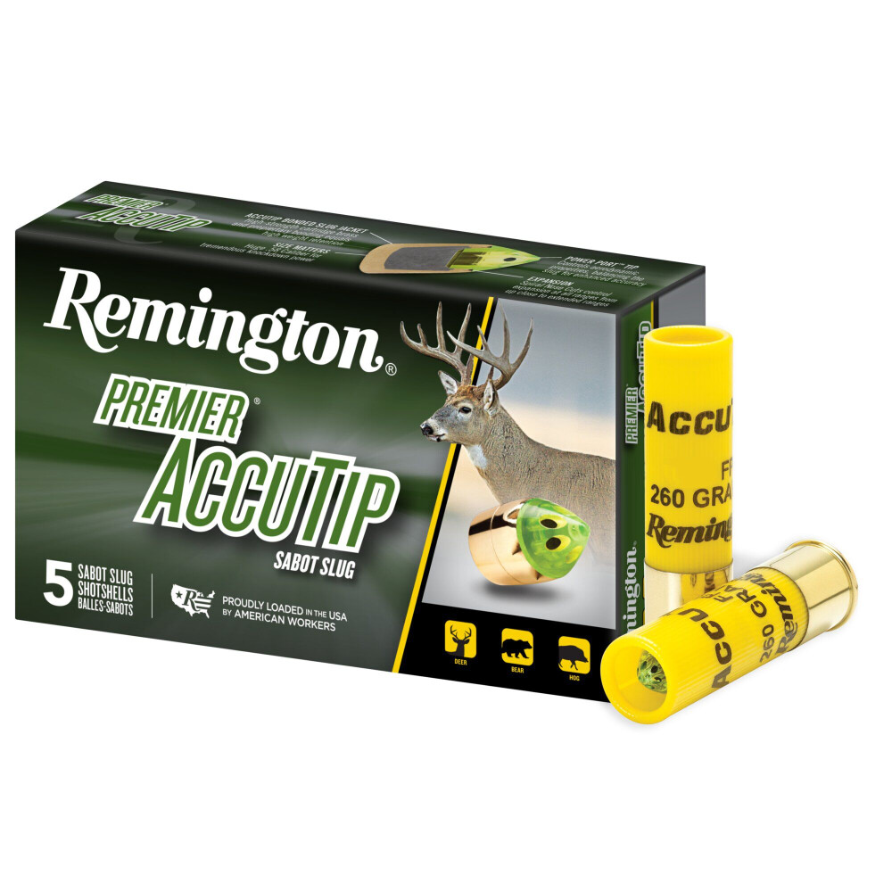 Remington Premier AccuTip 20 Gauge – 2-3/4'' Sabot Slug, 1850 FPS