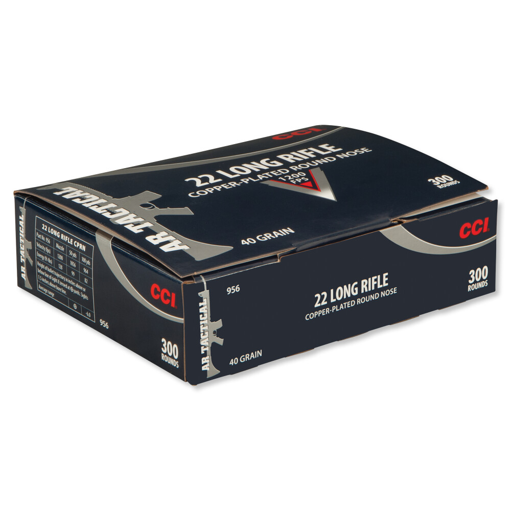 CCI AR Tactical .22 Long Rifle Ammunition 3000 Rounds CPRN 40 Grain [FC ...