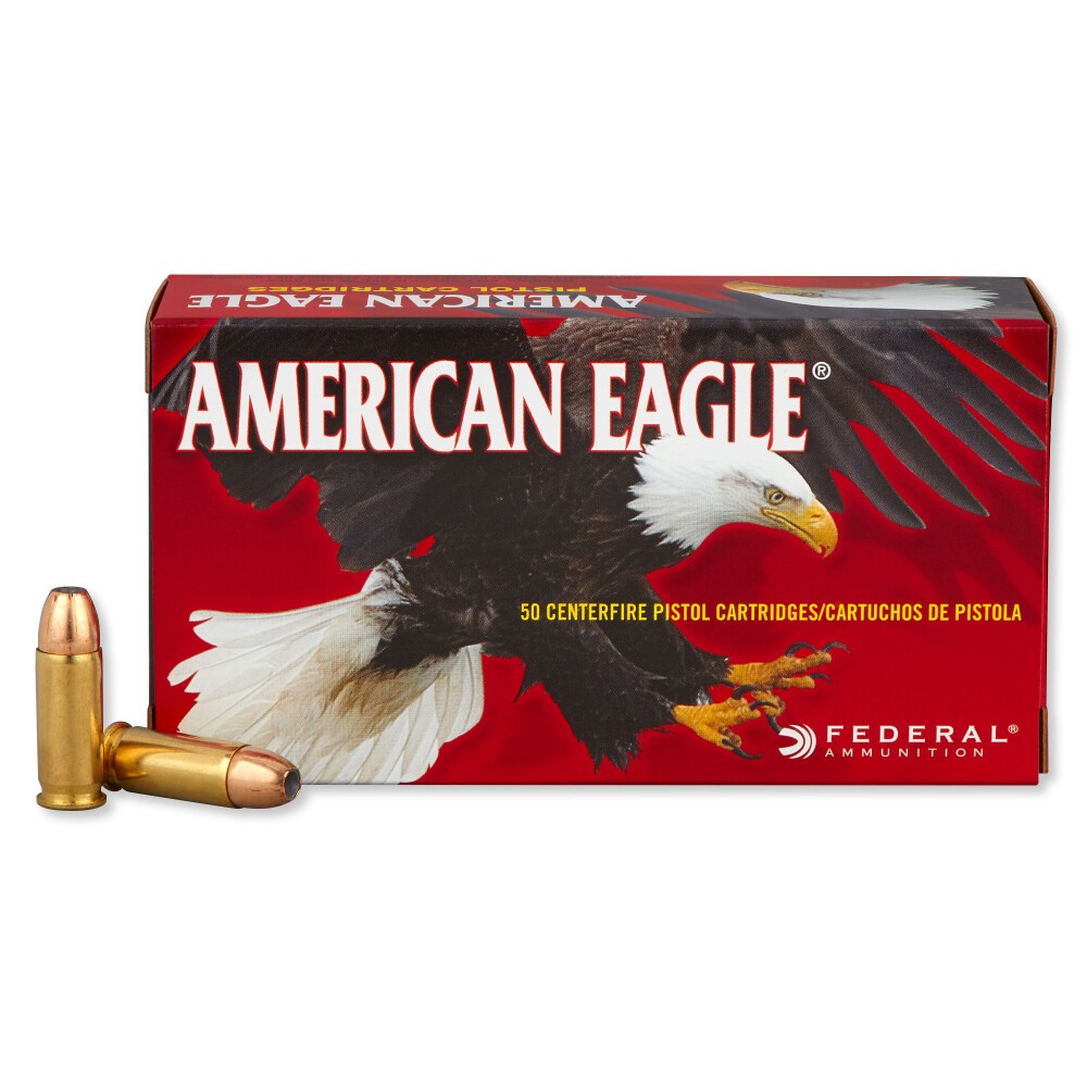 American Eagle .38 Super Automatic +P Ammunition 50 Rounds JHP 115 ...