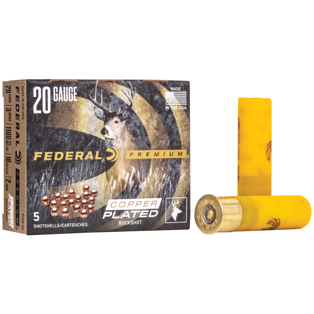 Federal Vital-Shok 20ga 5rds 3" #2 Buck P2582B [FC-29465017958]
