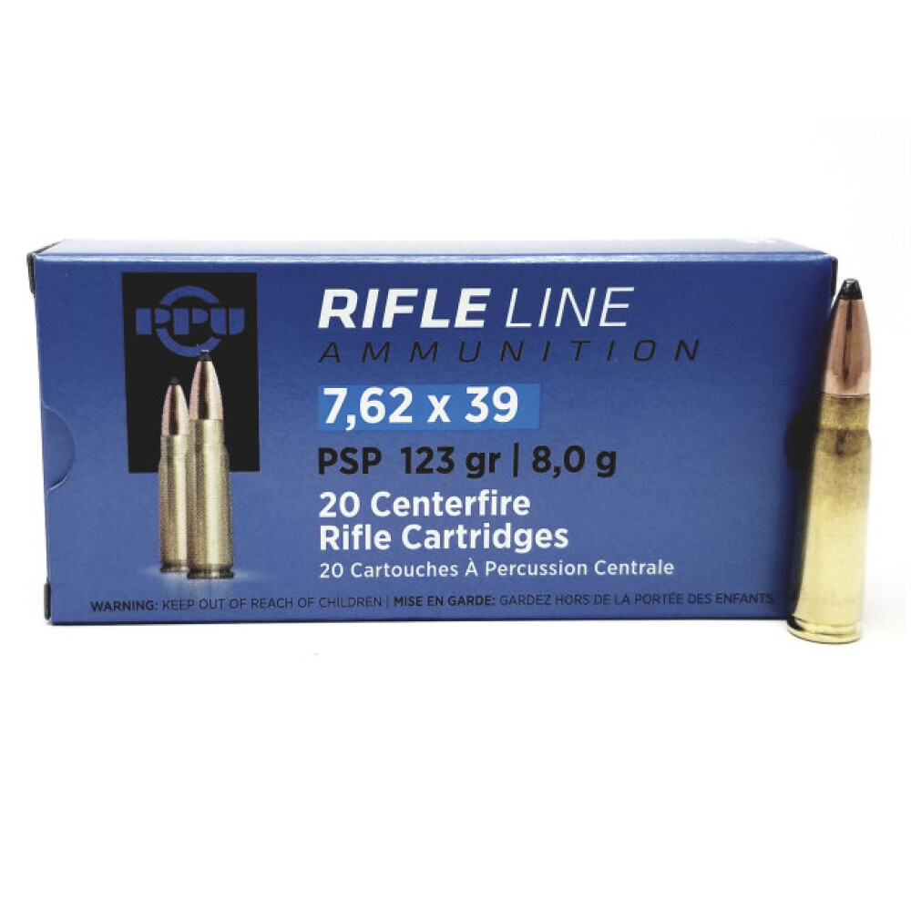 Prvi Partizan PPU 7.62x39mm Ammunition 123 Grain PSP 2350fps [FC ...