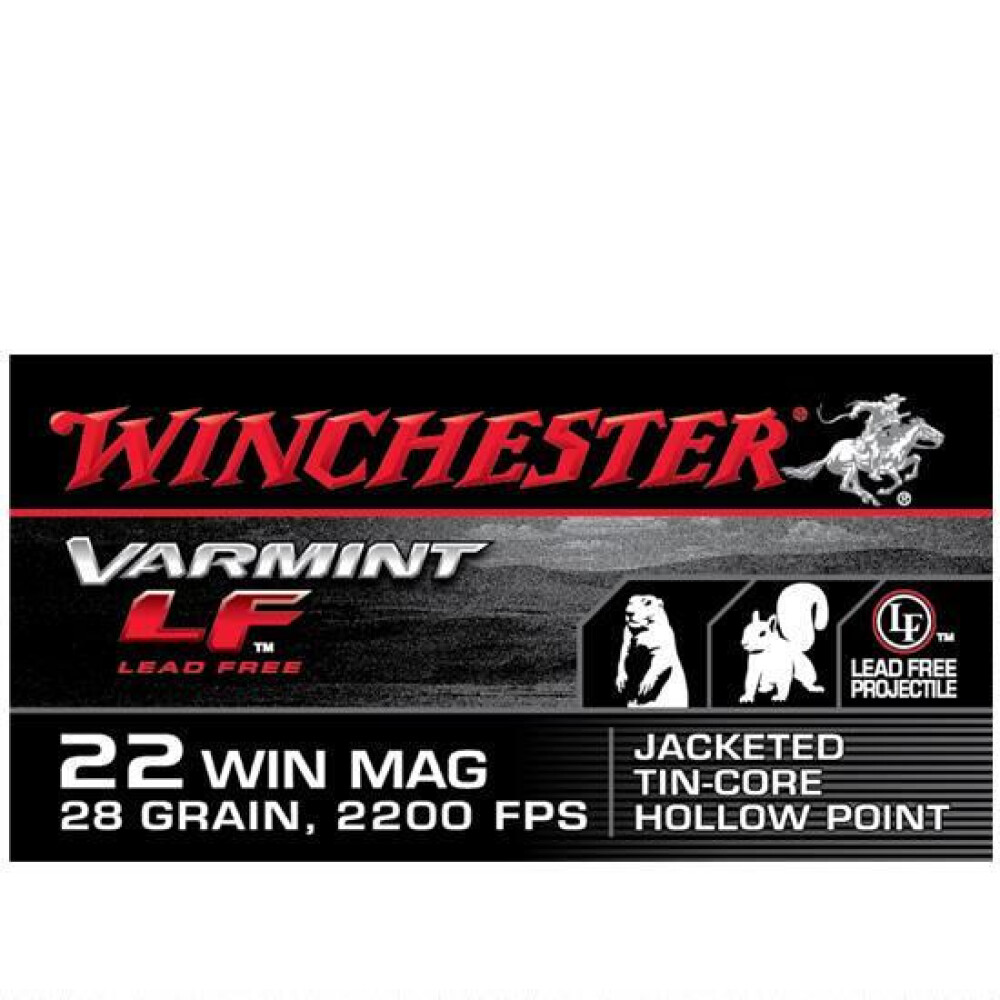 Winchester Varmint LF .22 WMR Ammunition 50 Rounds NTX PT 25 Grain [FC ...