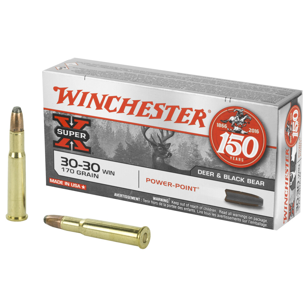 Winchester Power Point .30-30 Winchester Ammunition 20 Rounds JSP 170 ...