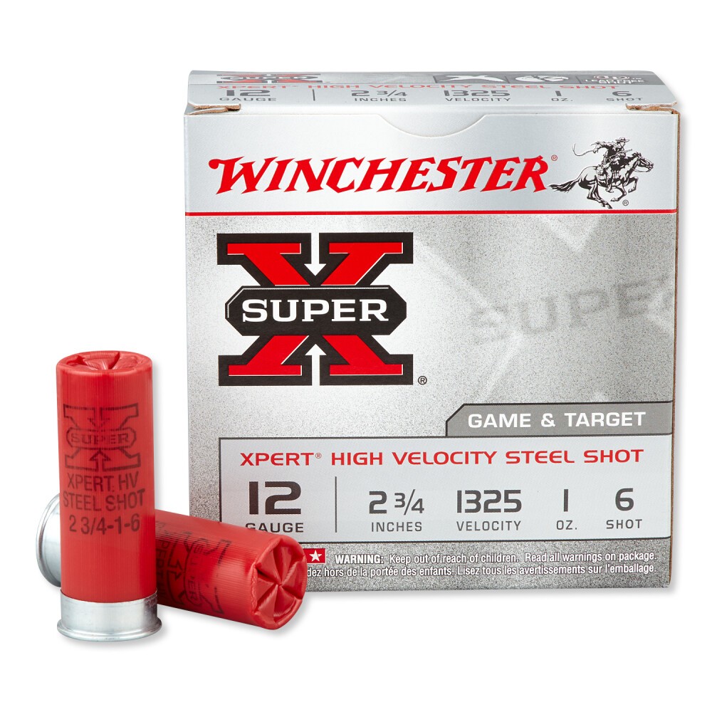 Winchester Super X Expert 12 Gauge Shotshell 250 Rounds 2 3/4" #6 Steel ...