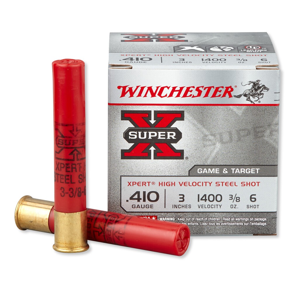 Winchester Super X Expert .410 Bore Shotshell 250 Rounds 3" #6 Steel 3/ ...