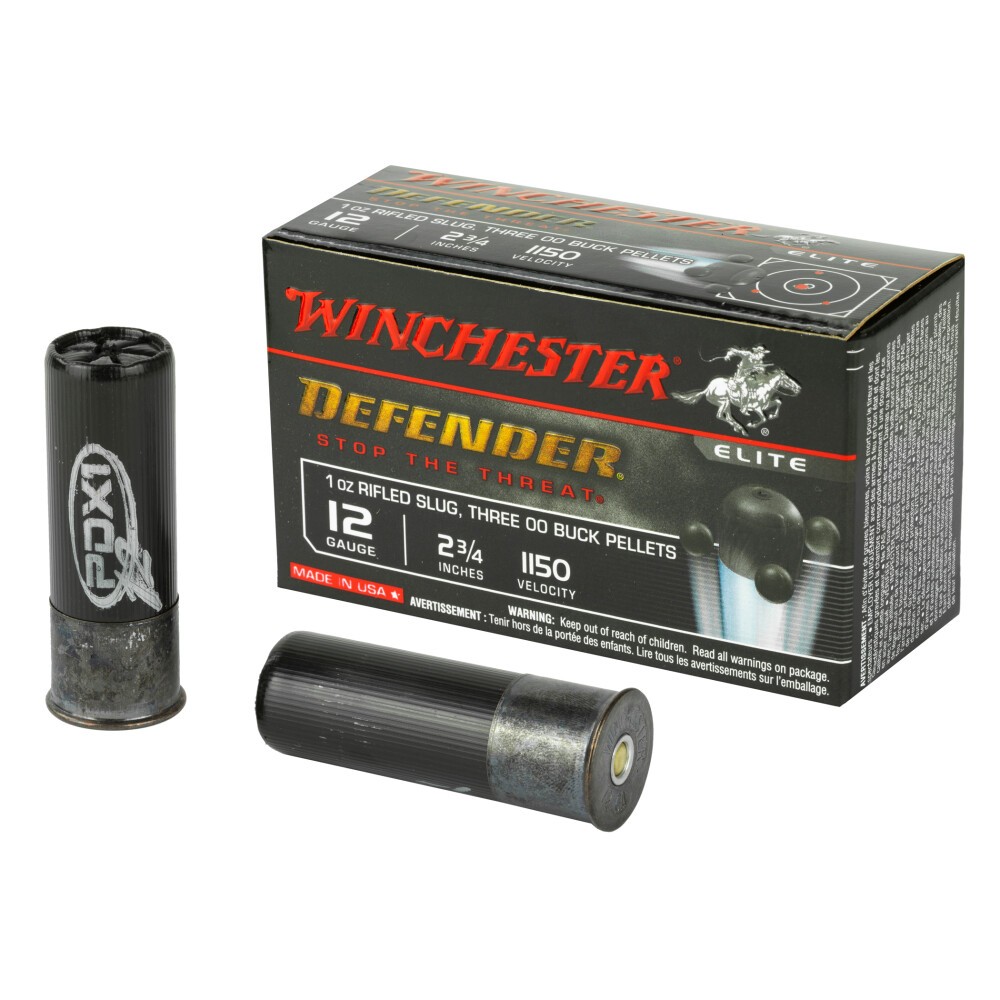 Winchester Defender 12 Gauge Shotshells 2 3/4" Slug/Buck Combo [FC ...