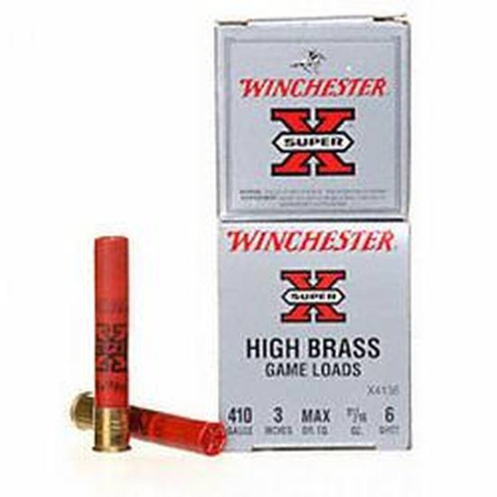 Winchester Super X .410 Bore Shotshell 25 Rounds 3" #6 Lead 11/16 Ounce ...