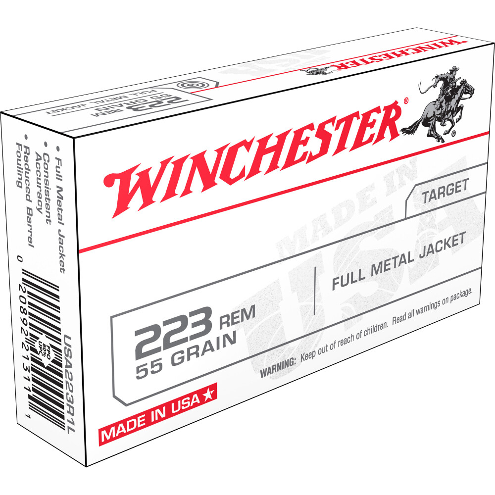 Winchester .223 Remington Ammunition 1000 Rounds FMJ 55 Grain [FC-50020892213116]