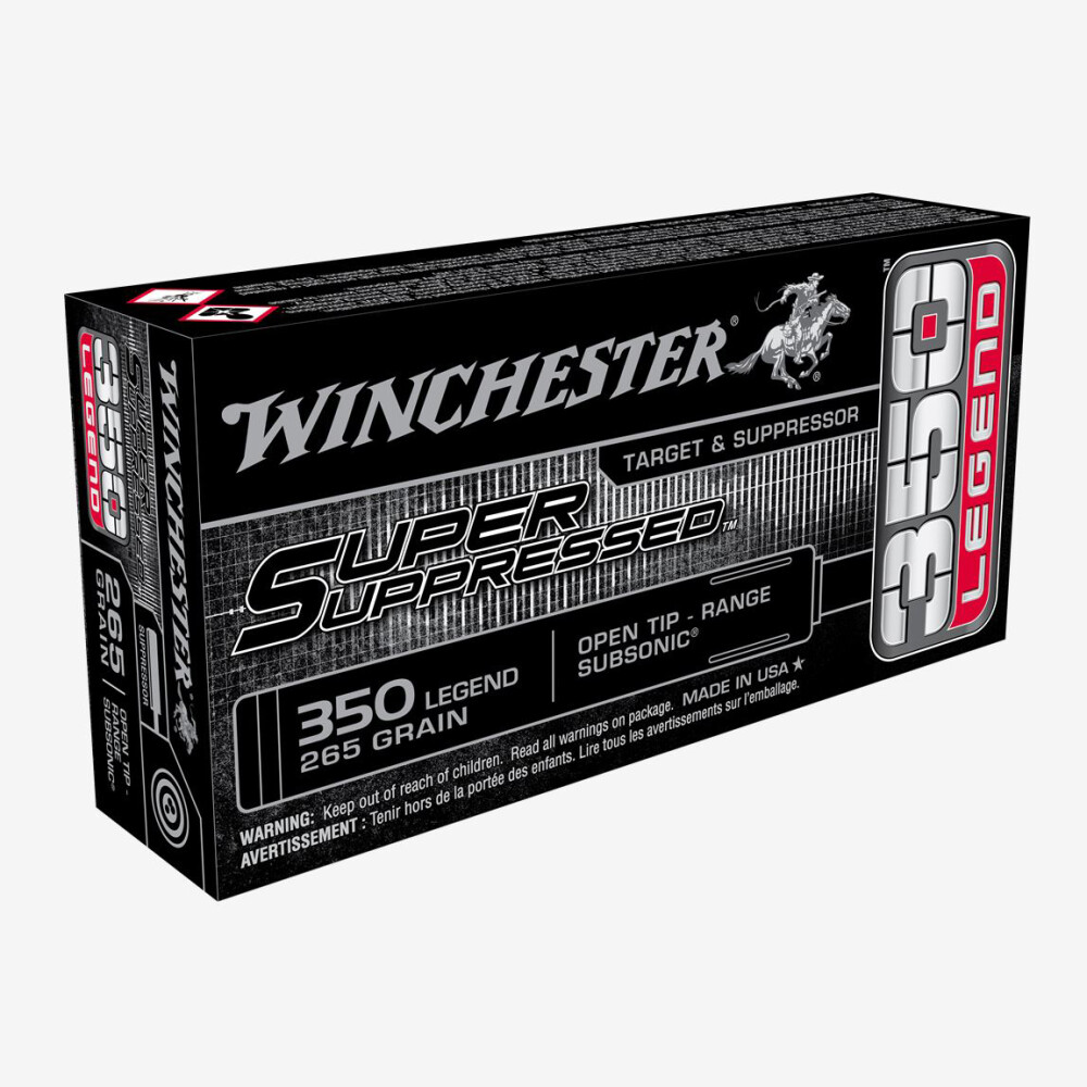 Winchester Super Suppressed 350 Legend Ammo 255 Grain 1060 fps [FC ...