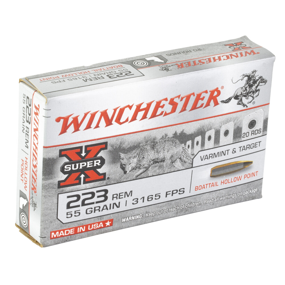 Winchester Super-X .223 Rem Ammo - 55 Grain, 20 Rds [FC-20892230552]