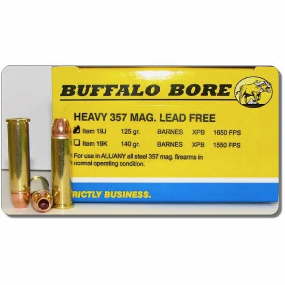 Buffalo Bore .357 Mag 125gr XPB Heavy Ammo 20 Rounds [FC-651815019307]