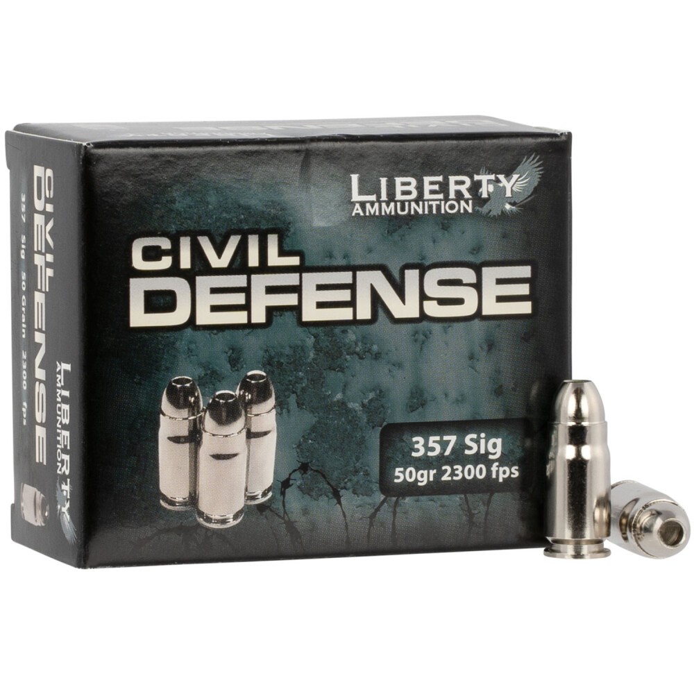 Liberty Civil Defense .357 SIG 50gr Copper HP Ammo [FC-748252888631]