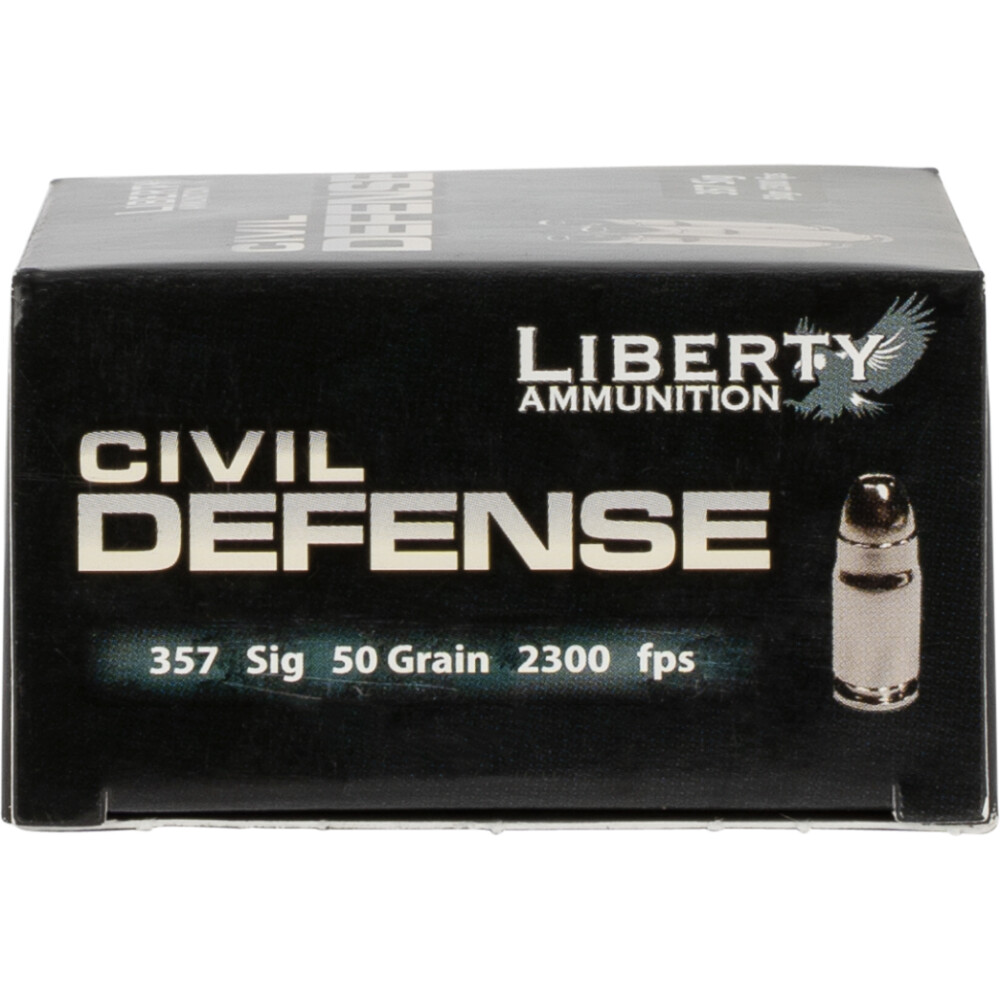 Liberty Civil Defense .357 SIG 50gr Copper HP Ammo [FC-748252888631]