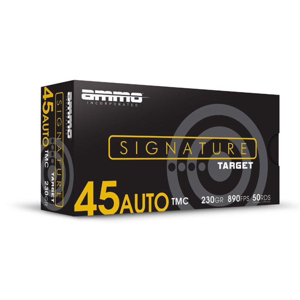 Ammo Inc. Signature .45 ACP 230 Grain TMC 50 Rounds [FC-818778021529]