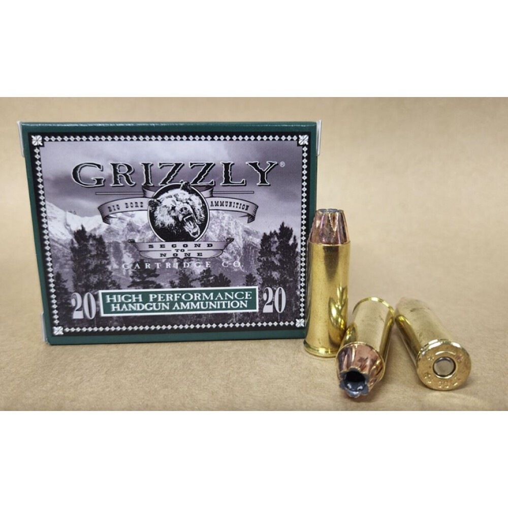 Grizzly .45 Colt +P 225gr JHP High-Performance Ammo [FC-815152010162]