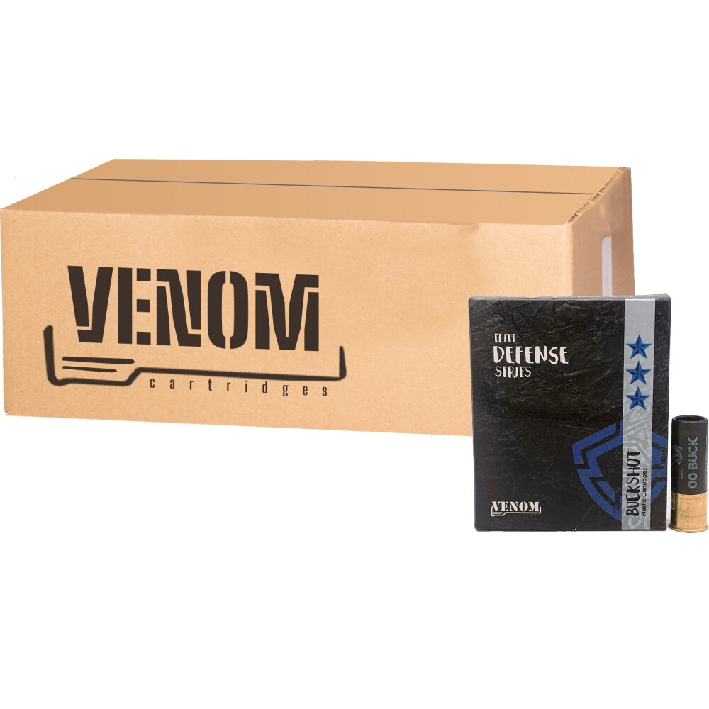 Venom 12 Gauge Shotshells 300 Rounds 2 3/4" 00 Buck 9 Pellets [FC-]