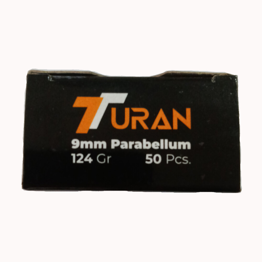 Turan Ammo 9mm Luger Ammunition 50 Rounds FMJ 124 Grain [FC-860005843268]