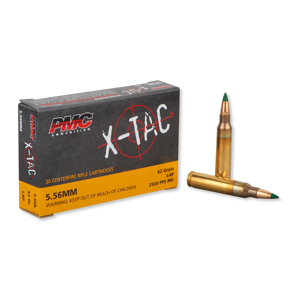 PMC X-TAC 5.56 NATO M855 - 62 Grain Grn Tip, 20 Rds [FC-741569010122]