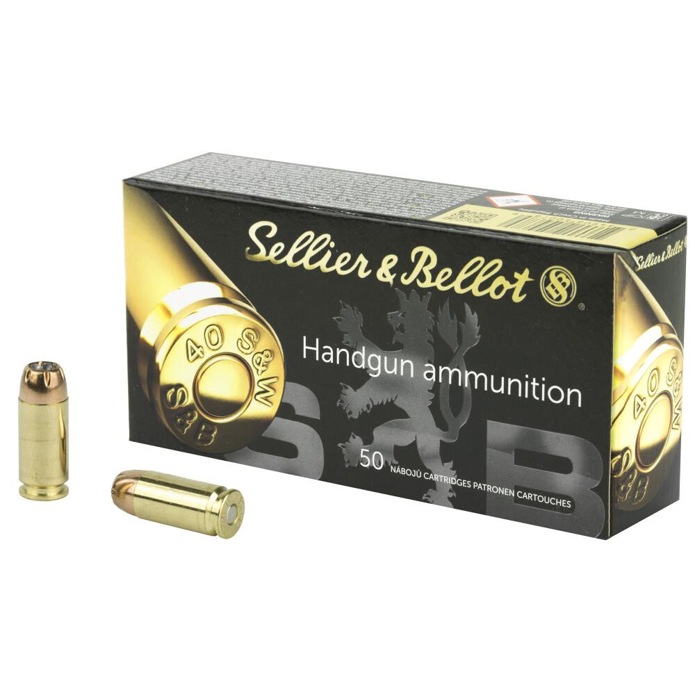 Sellier & Bellot .40 S&W Ammunition 1000 Rounds JHP 180 Grain [FC-754908505784]