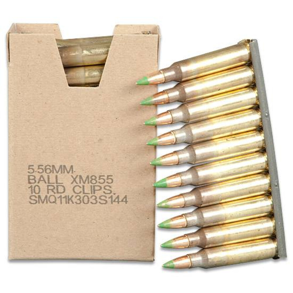 Federal 5.56 NATO Ammunition 420 Rounds XM855 FMJ 62 Grains On Stripper ...