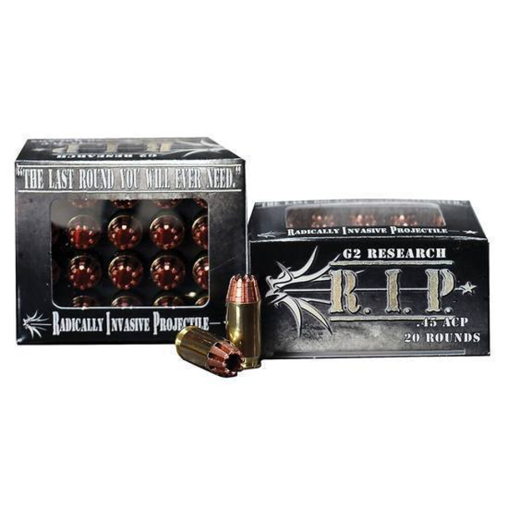 G2 Research RIP .45 ACP 162 Grain SCHP 20 Rounds [FC-863552000023]