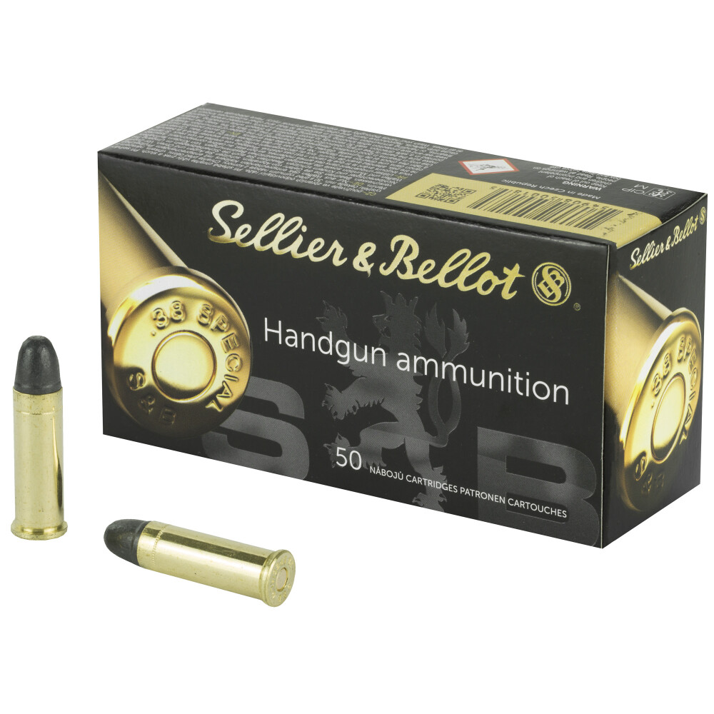 Sellier & Bellot .38 Special 158gr LRN - 1000 Rounds [FC-754908500185]