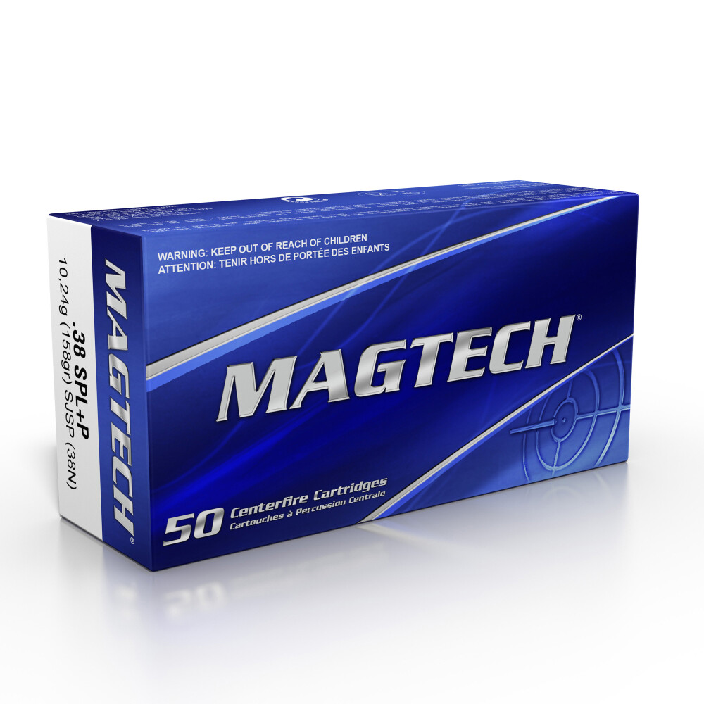 Magtech .38 Special +P Ammo 1000 Rds SJSP 158 Grain [FC-754908170708]