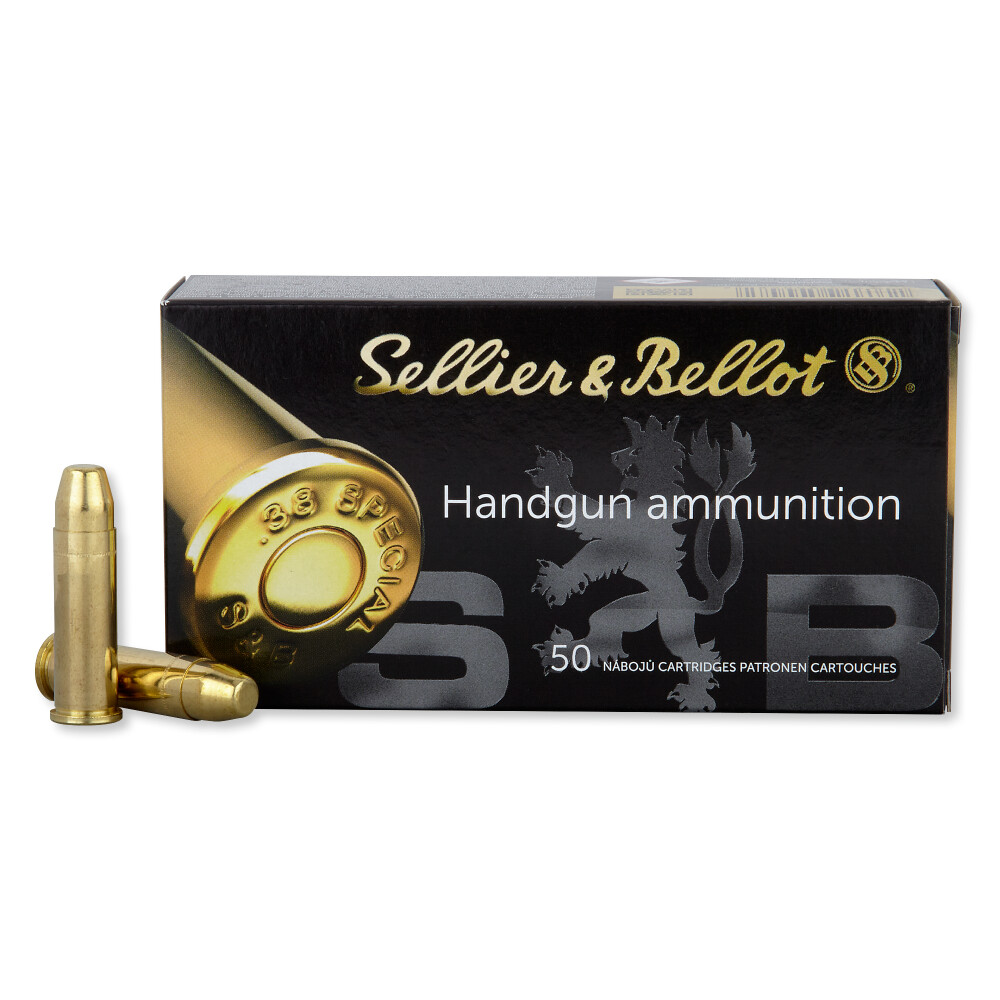 Sellier & Bellot .38 Special Ammunition 1000 Rounds FMJ 158 Grain [FC-754908505487]