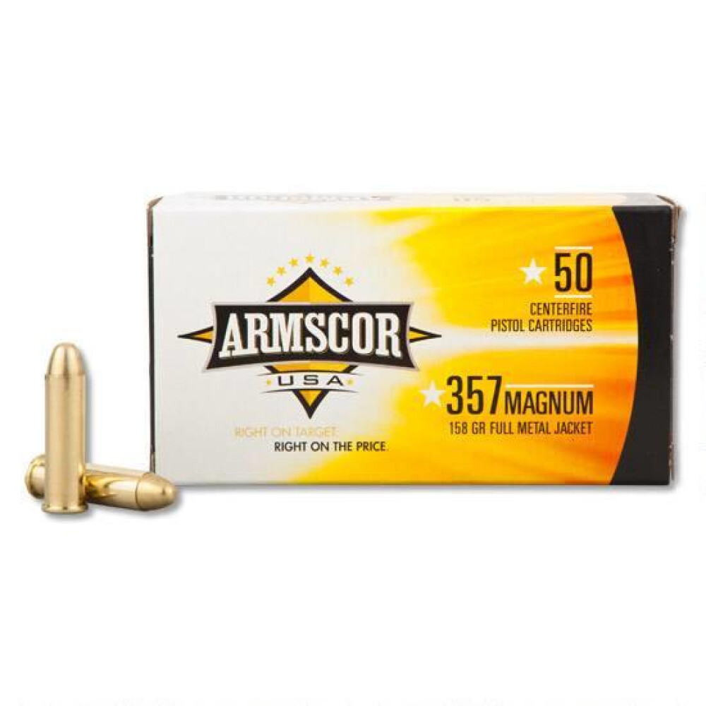Armscor USA .357 Magnum Ammunition 1000 Rounds FMJ 158 Grains F AC 357 ...