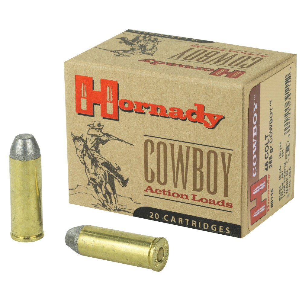 Hornady Cowboy Action .45 Colt 255gr LFN 20rds [FC-90255391152]