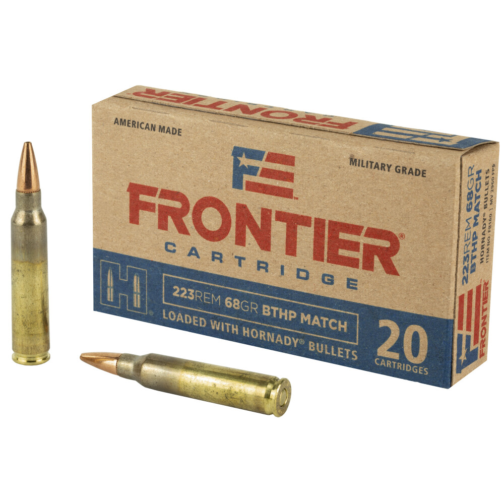 Hornady Frontier .223 Rem 68gr BTHP – 500-Rnd Bulk [FC-10090255711384]