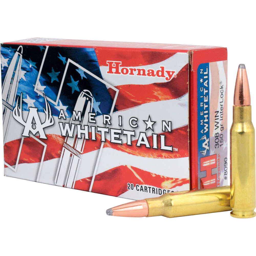 Hornady American Whitetail .308 Win 150 Gr SP Ammo [FC-90255380903]