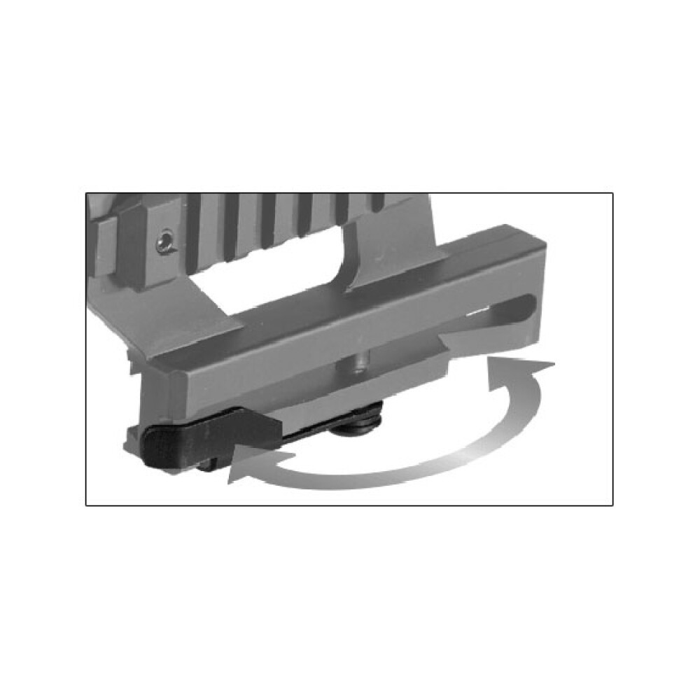 Leapers UTG PRO AK QD Side Scope Mount Black MTU016 [4712274529199]