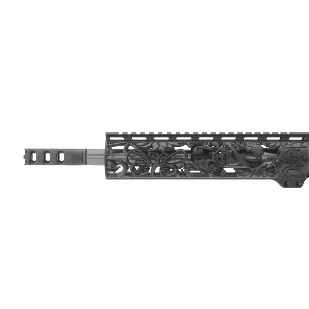 Unique-ARs 9" Slim Lotus Dragon AR-15 Handguard Black [818918023659]