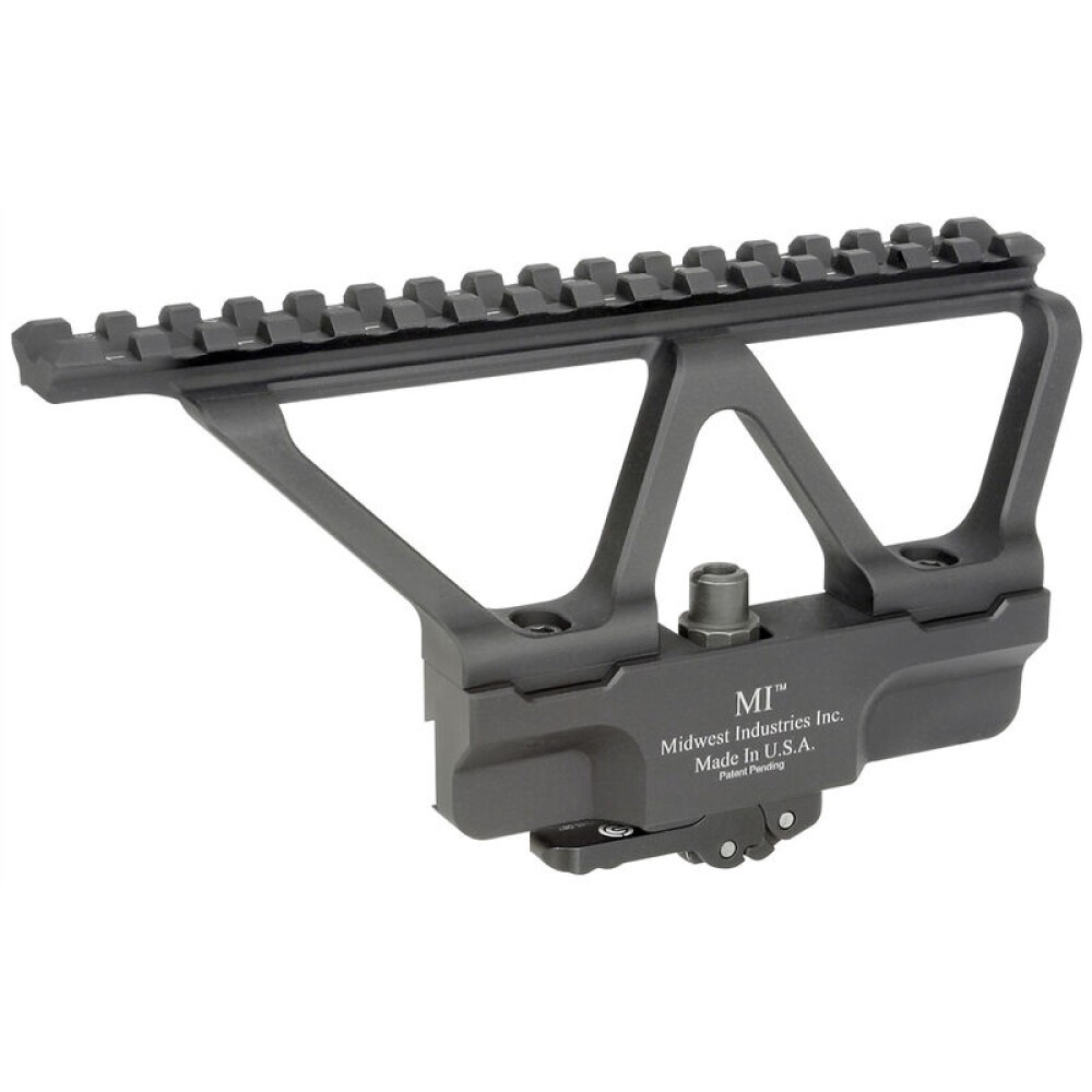 Midwest Industries Gen 2 AK Scope Rail Picatinny Black [816537018926]