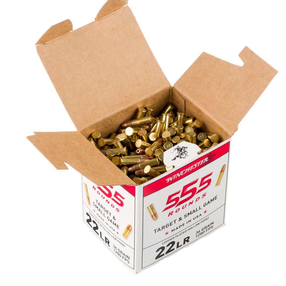 Winchester .22 Long Rifle Ammunition 5550 Rounds CPHP 36 Grain [FC ...