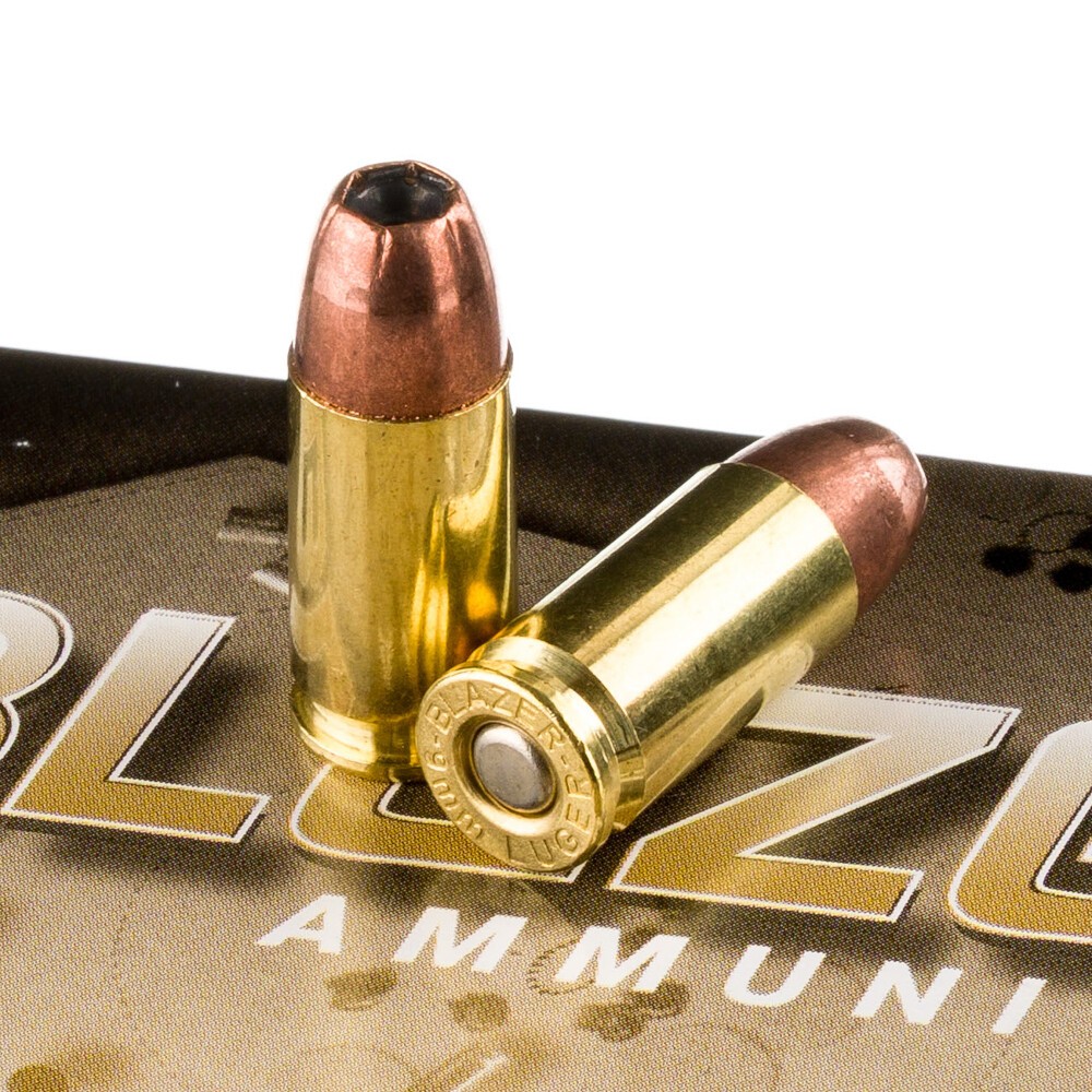 Blazer 9mm Ammo 500rds JHP 115 Grains [FC-50004544700148]