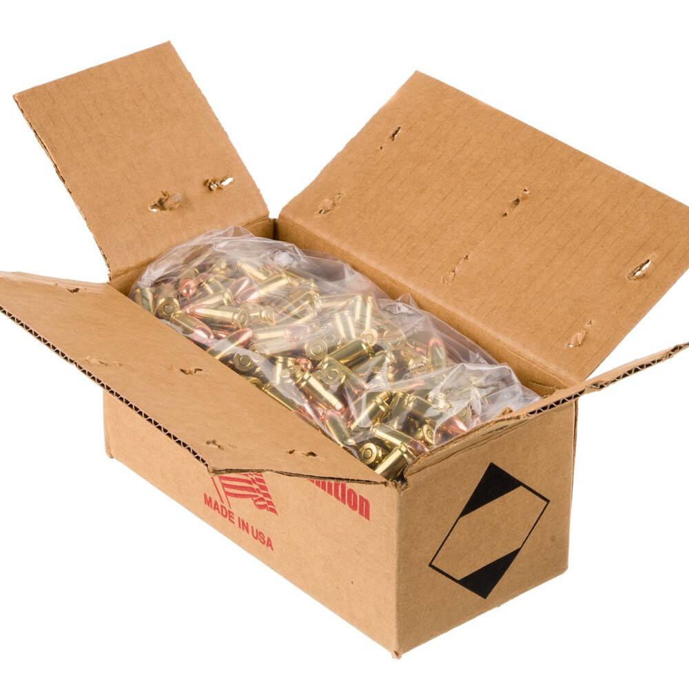 American Quality 9mm Luger Ammunition 500 Rounds FMJ 147 Grains