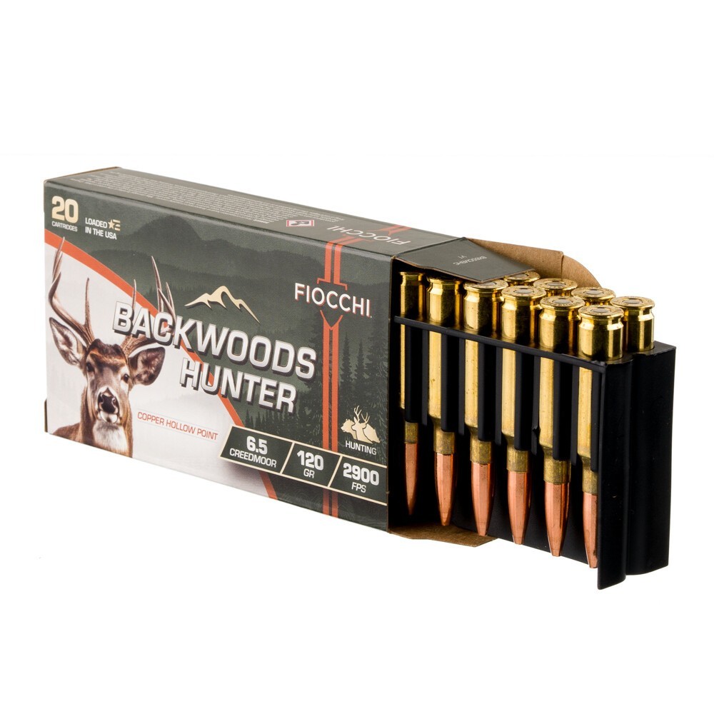 Fiocchi Backwoods Hunter 6.5 Creedmoor Ammunition 120gr CHP 20rds
