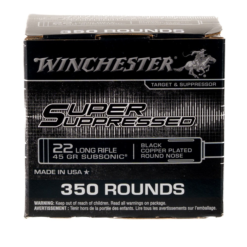 Winchester Super Suppressed .22 LR 1400 Rounds CPRN 45 Grains