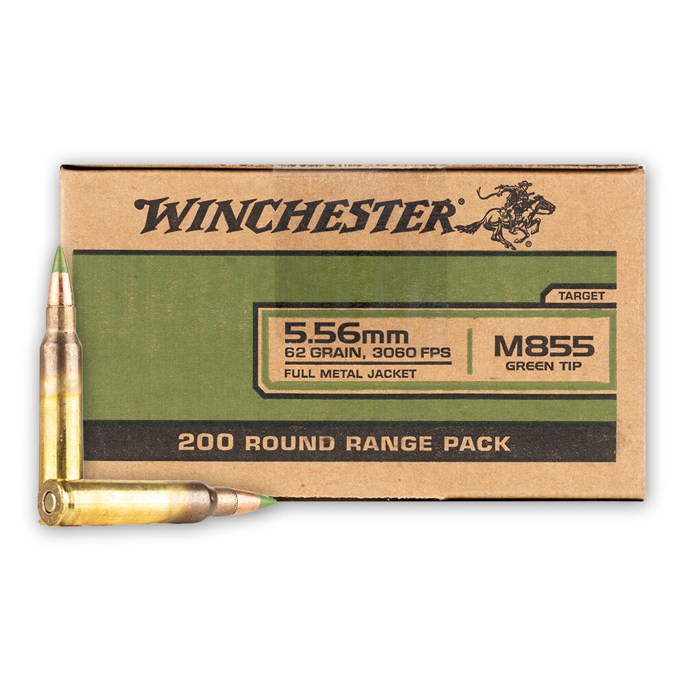 Winchester Lake City 5.56 NATO Ammunition 800 Rounds M855 FMJ 62 Grain ...