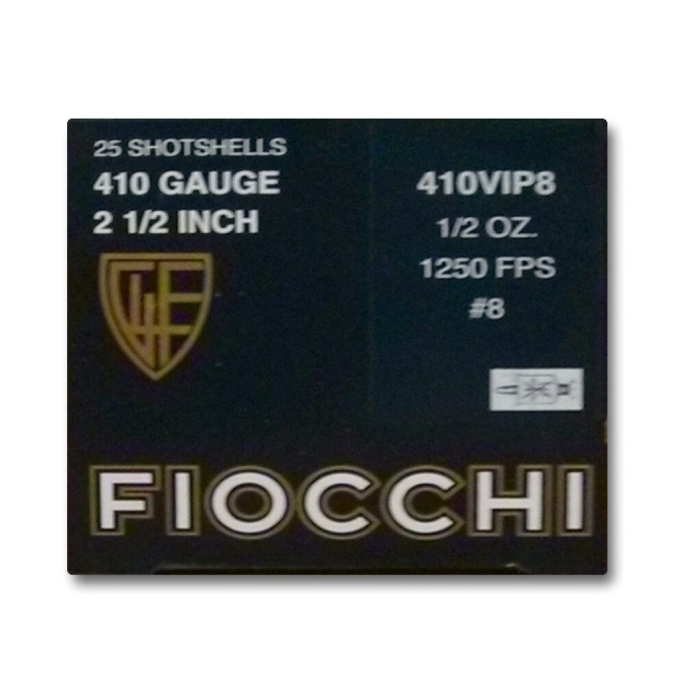 Fiocchi Exacta Target .410 Bore Shotshell 250 Rounds 2 1/2" #8 Lead ...