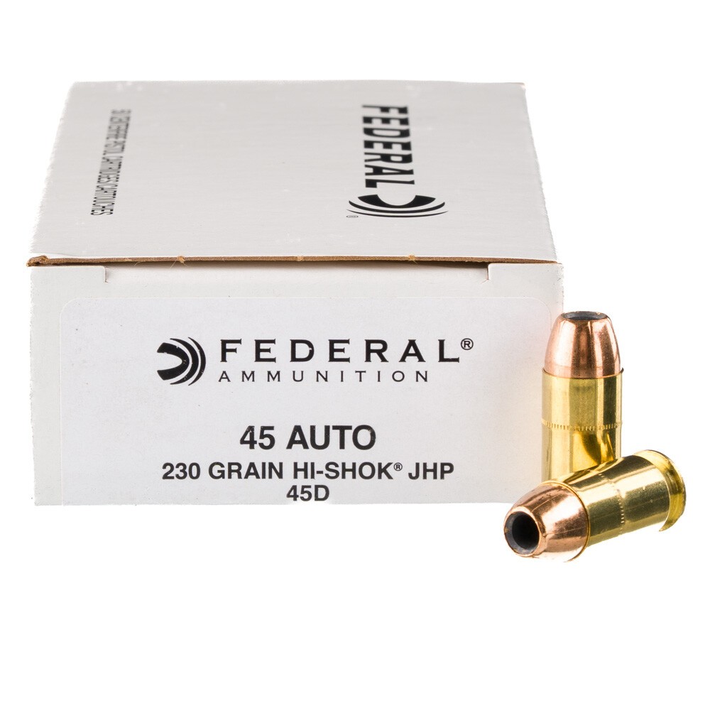 Federal Classic .45 ACP 230 Grain JHP 50 Rounds [FC-29465089047]