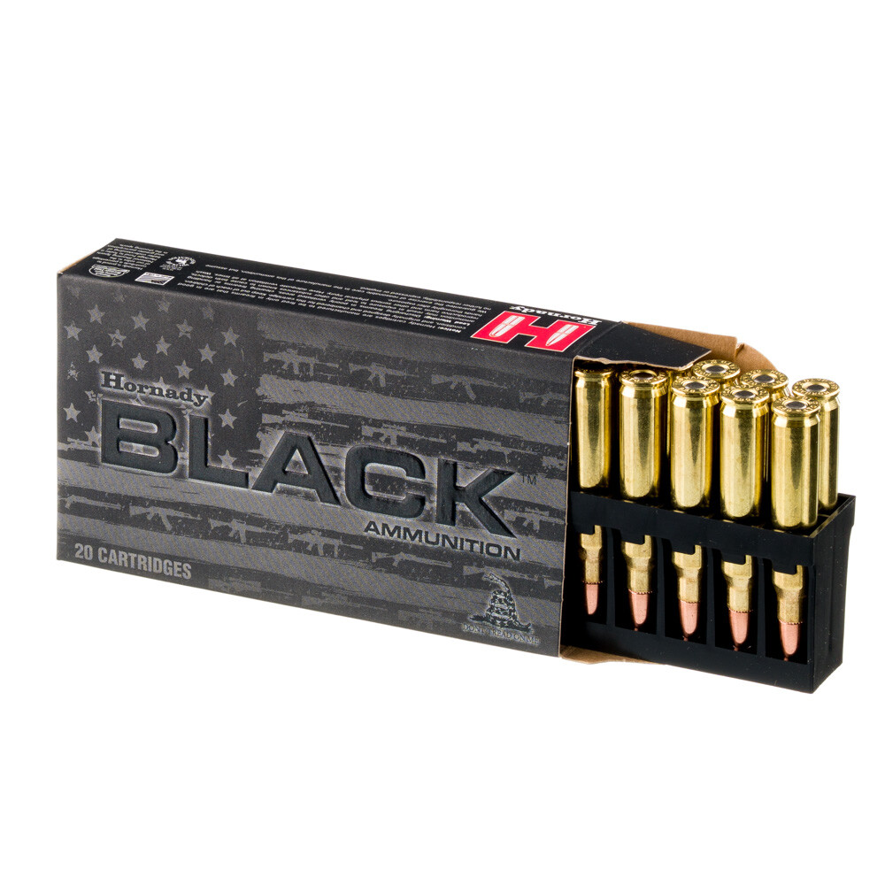 Hornady Black 5.56 NATO 62gr FMJ Ammo 20 Rounds [FC-90255812633]