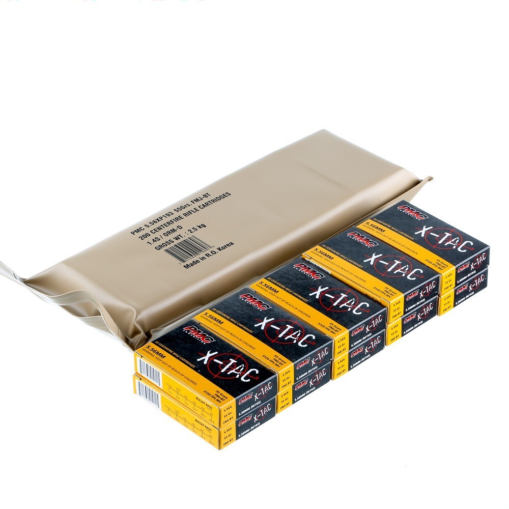 PMC 5.56 NATO 200rd Battlepack FMJBT 55gr 5.56X-BP [FC-741569010603]