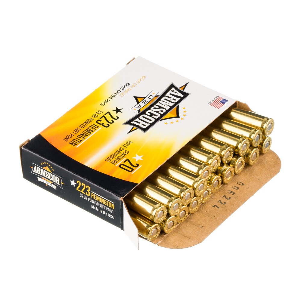 Armscor USA .223 Remington Ammo 55Gr PSP 1000 Rds [100812285021881]